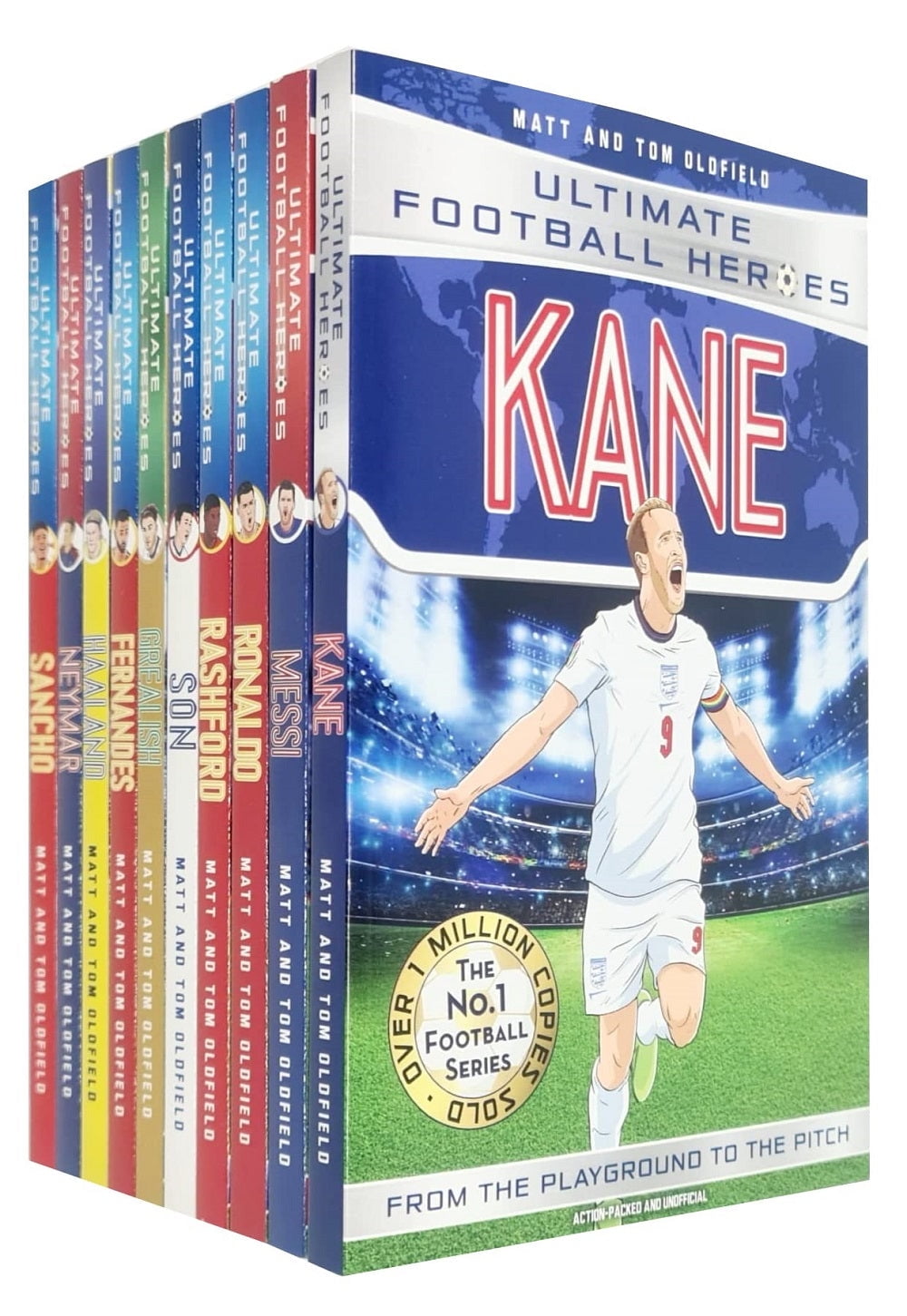 Ultimate Football Heroes Collection 10 Books Set Rashford, Ronaldo ...
