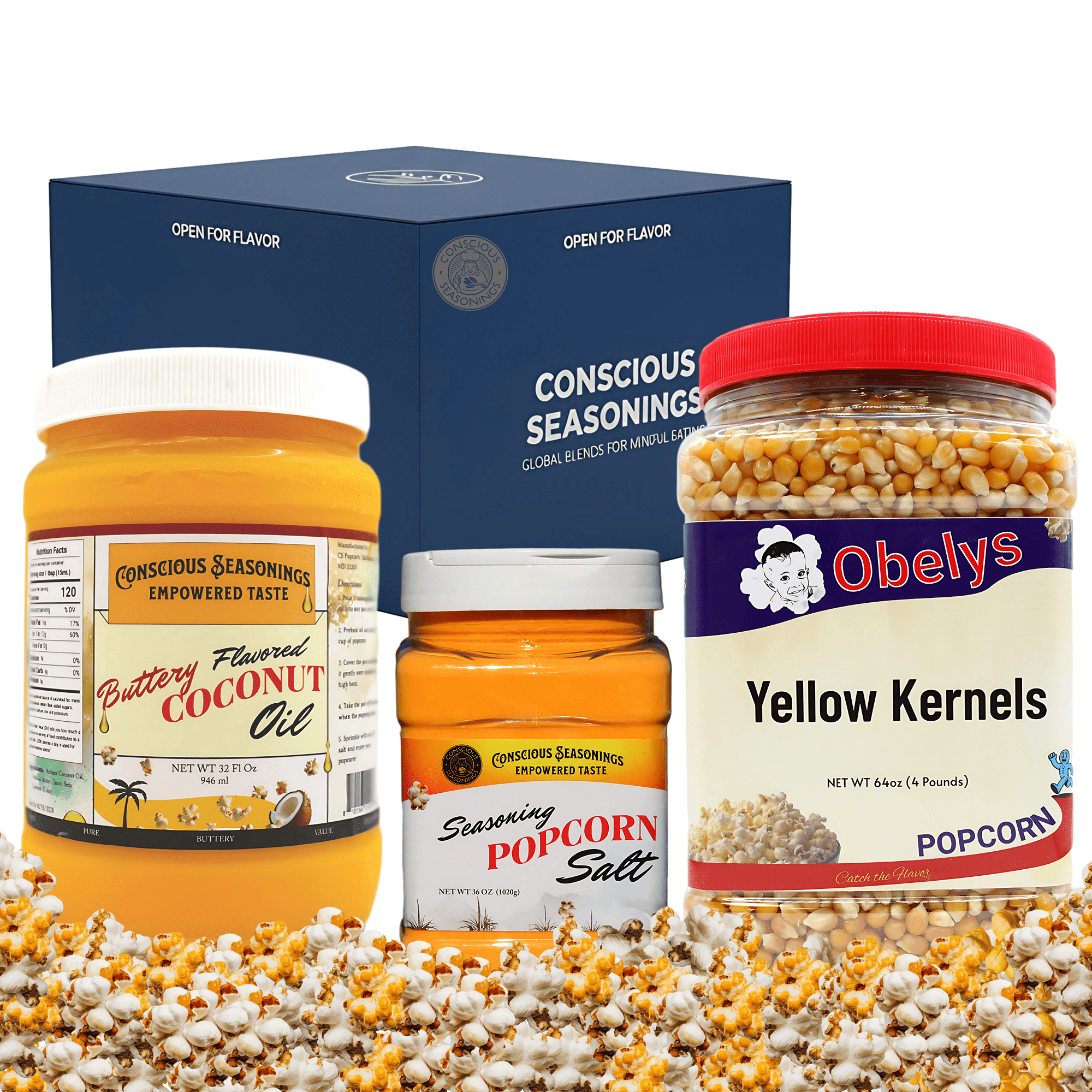 Ultimate Gourmet Popcorn Kit - CS Butter Flavored Coconut Oil (32 oz ...