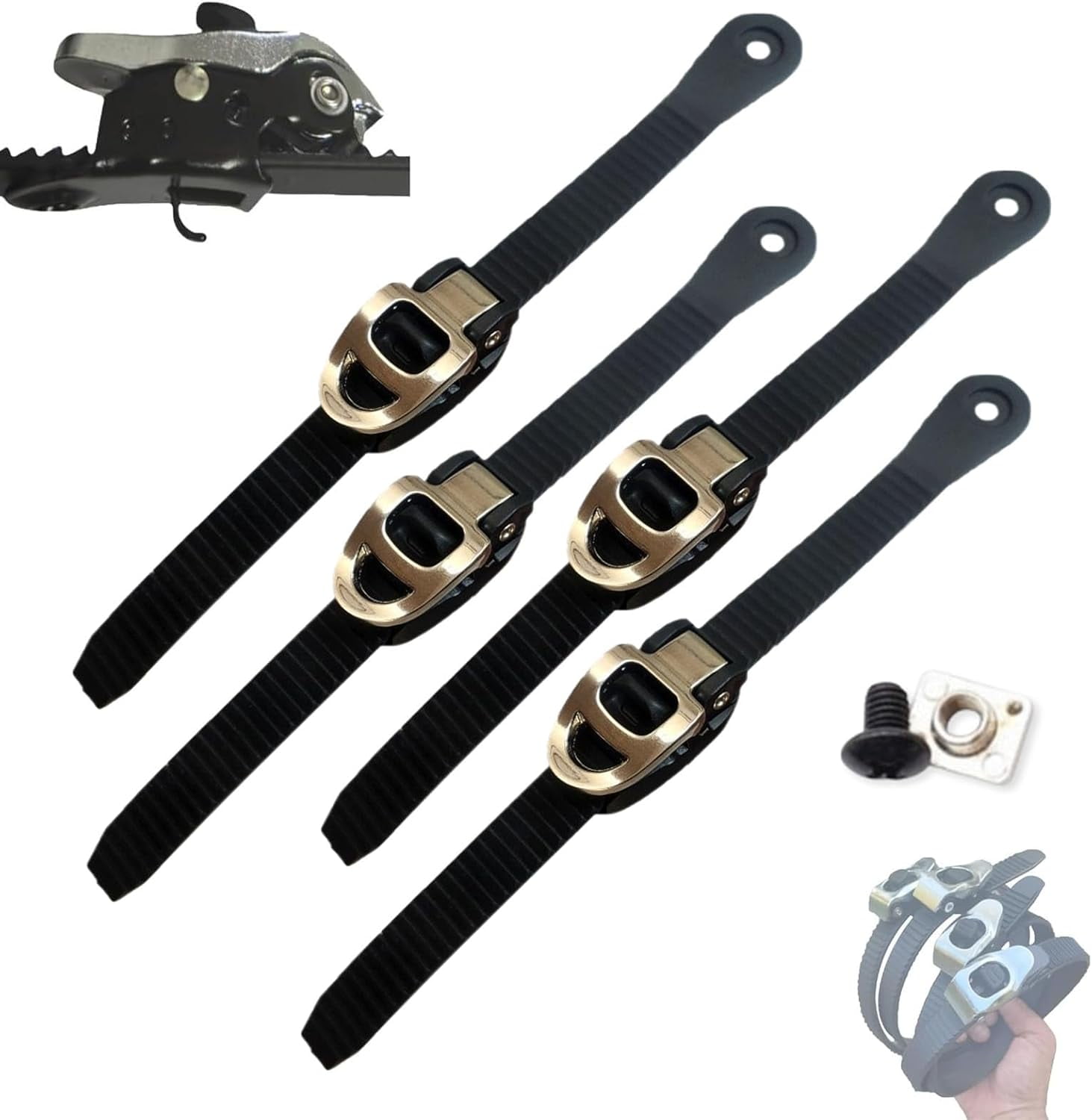 Ultimate Grip Lock Straps, Reusable Heavy-Duty Grip Ratchet Strap ...