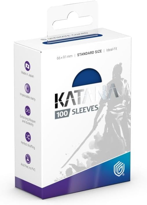Ultimate Guard Katana Card Sleeves, 100 Standard Size TCG Sleeves, 66 x ...