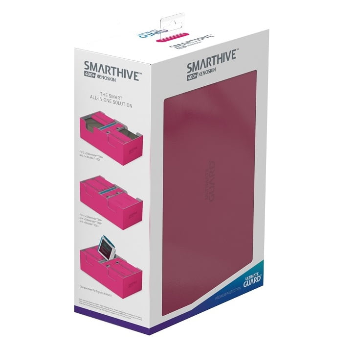 Ultimate Guard Xenoskin Smarthive Storage (Pink/Grey) - Holds 400 ...