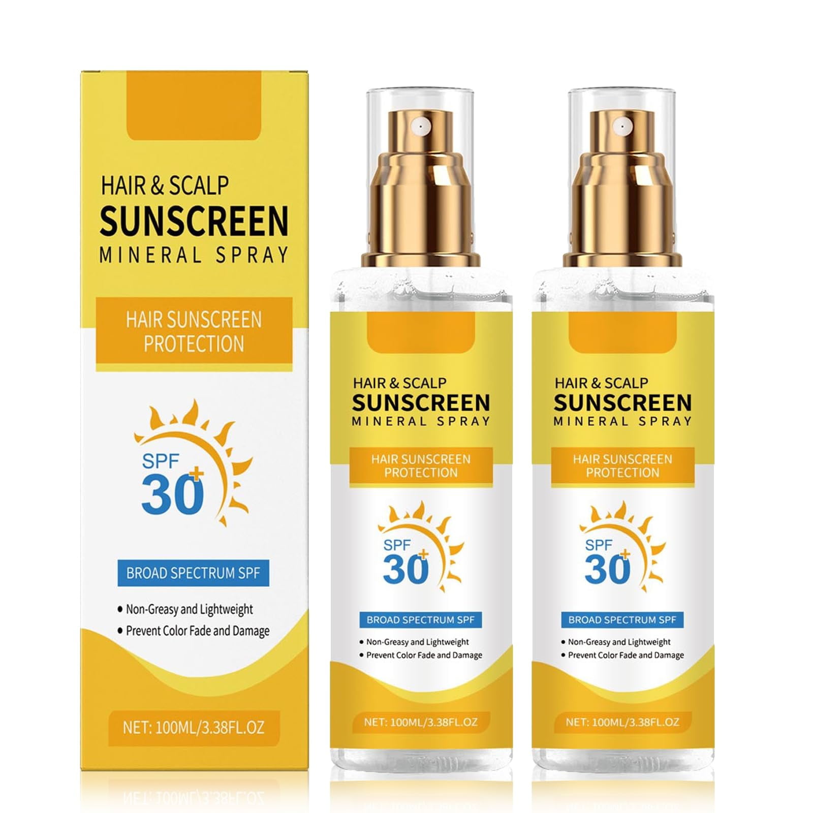 Ultimate Hair & Scalp Sunscreen Spray SPF 30 | Color-Safe UV Blocker ...