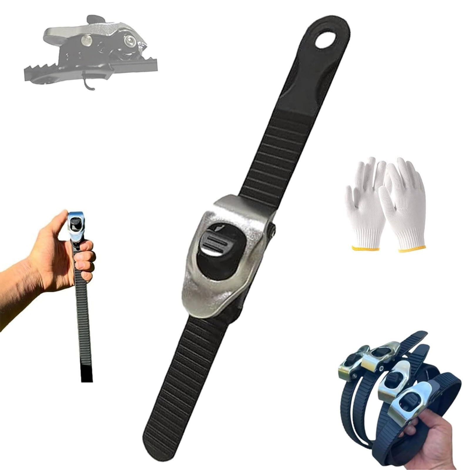 Ultimate Heavy-Duty Grip Lock Strap Adjustable & Reusable Ratchet ...