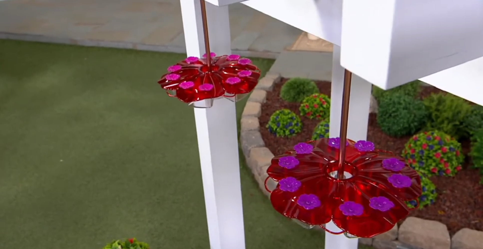 Ultimate Innovations Flat Hibiscus Hummingbird Feeder - Purple ...