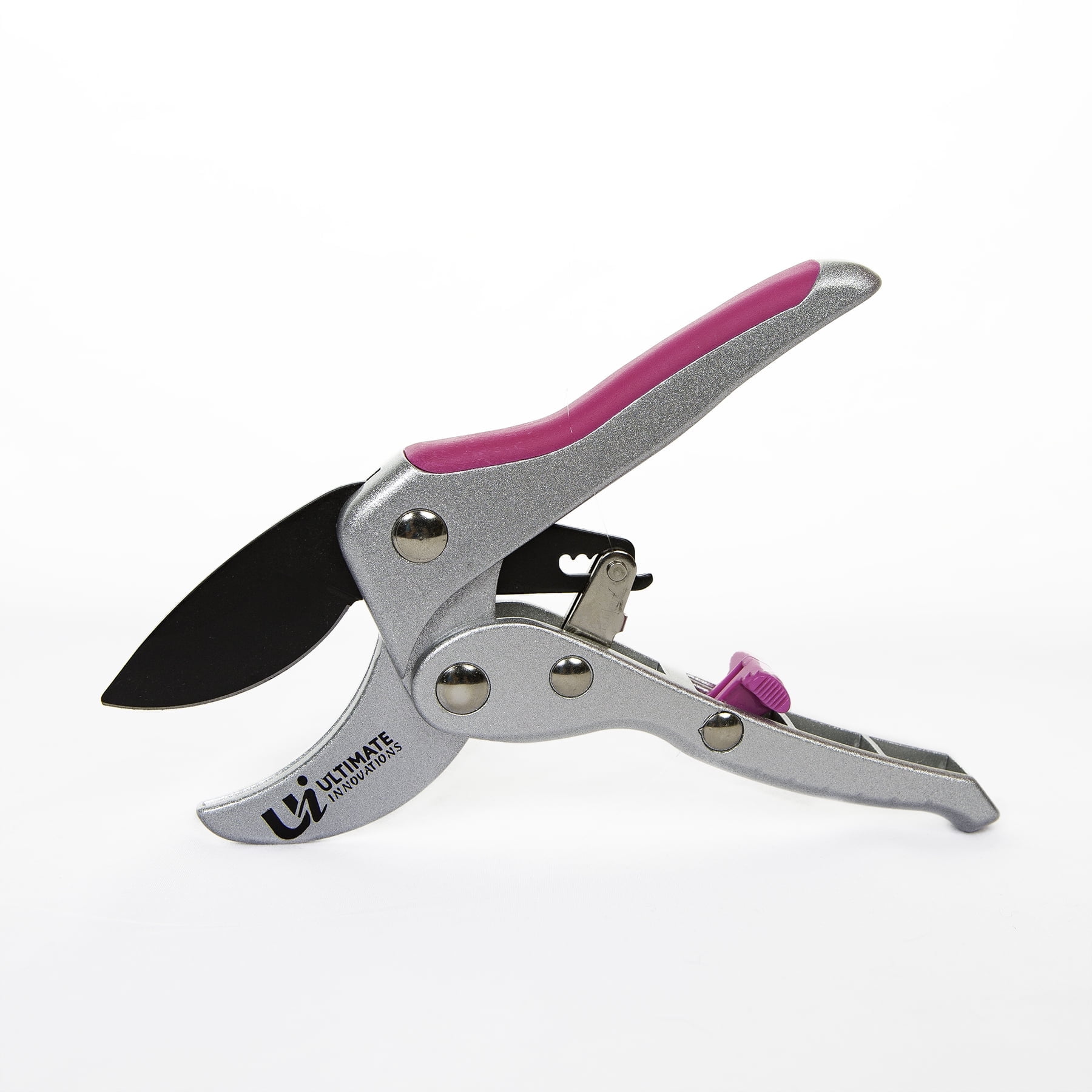 Ultimate Innovations Ergonomic Ratcheting Clippers - Pink, Coated Blade ...