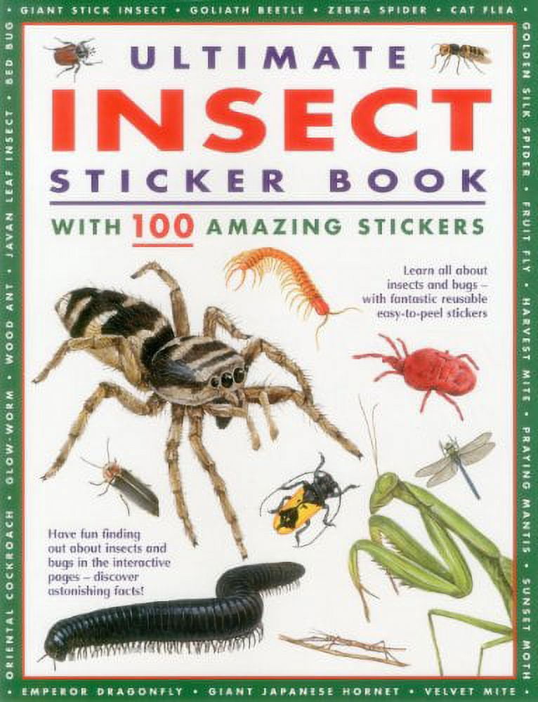 Ultimate Insect Sticker Book : With 100 Amazing Stickers (Paperback ...