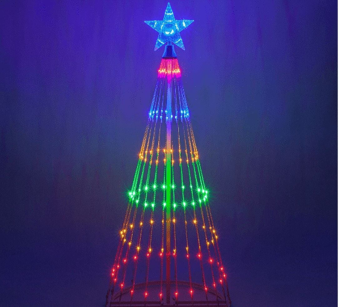 Ultimate LED Holiday Light Show: Multicolor Christmas Tree Flashing ...