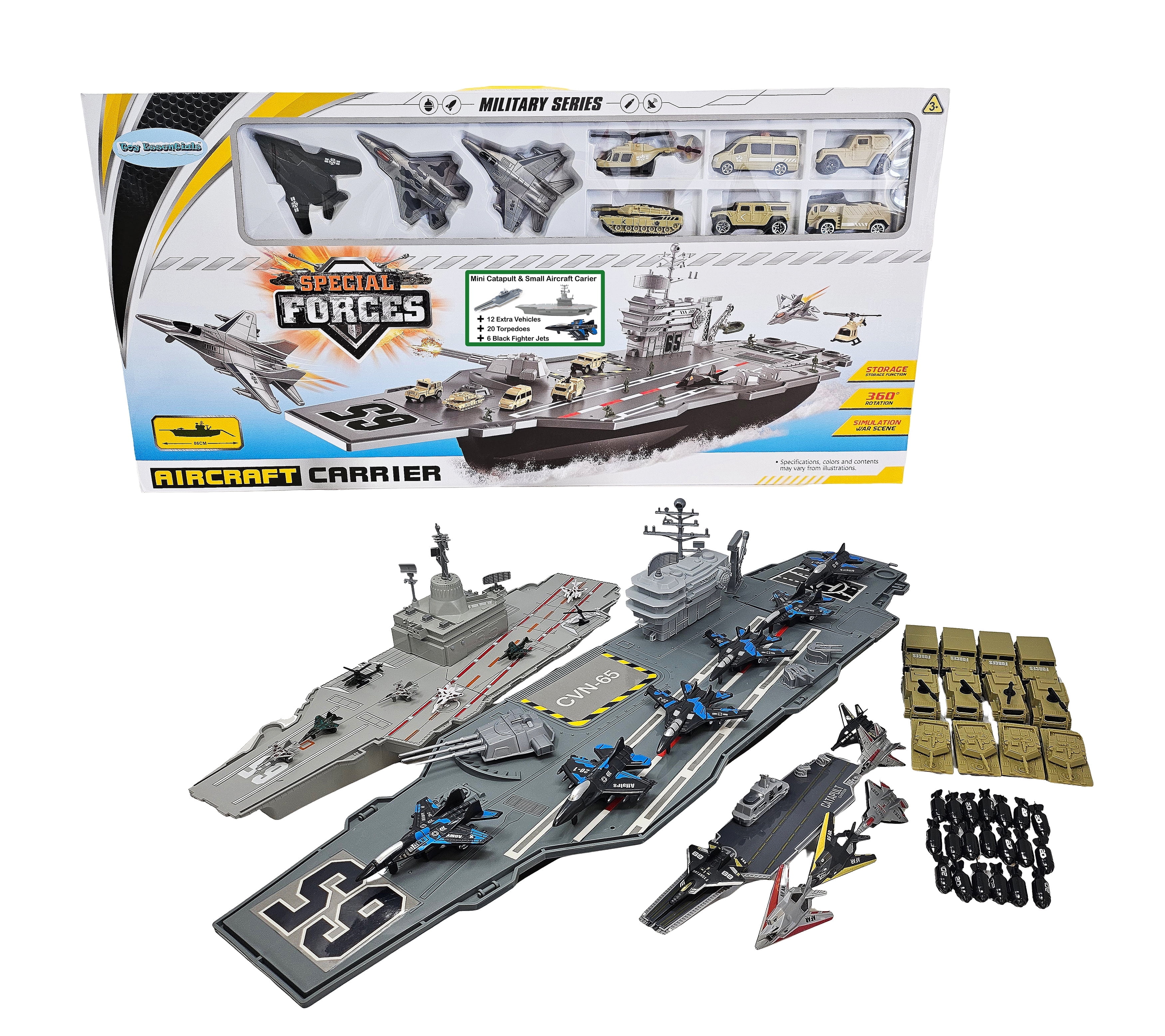Ultimate Large Aircraft Carrier Battle Fleet, Mini Catapult Carrier ...
