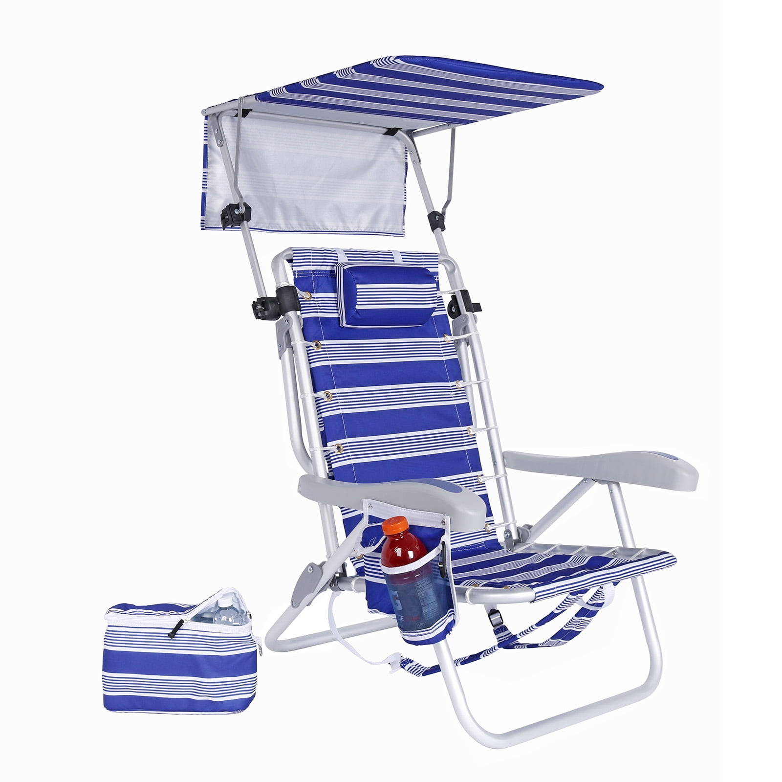 Ultimate Low Seat Heavy Duty Aluminum Lace-Up Folding Backpack Beach ...