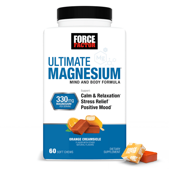 Ultimate Magnesium Supplement, Orange Creamsicle, 60 Chews, Magnesium ...