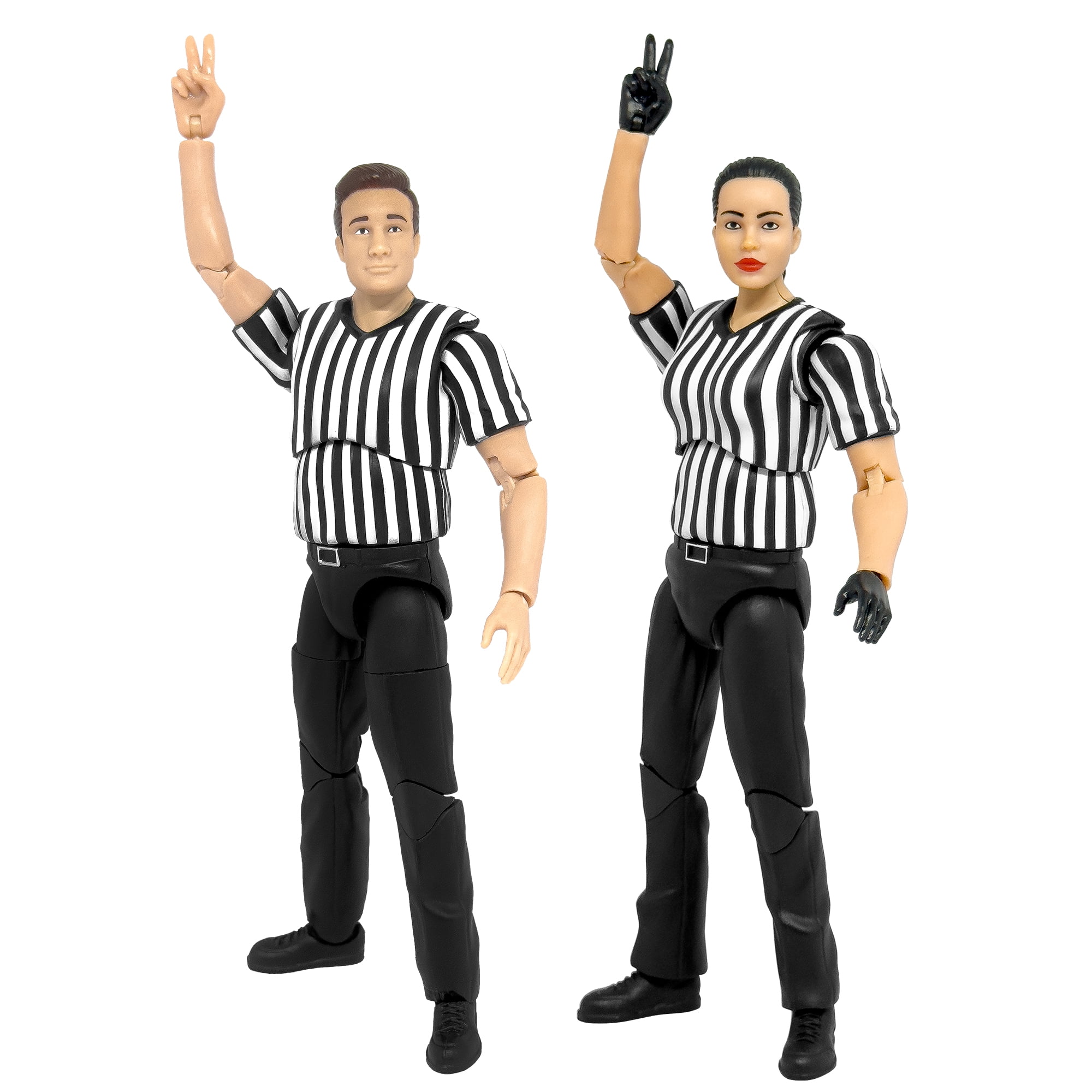 Ultimate Male & Female Referee With Deluxe Articulation for WWE & AEW ...