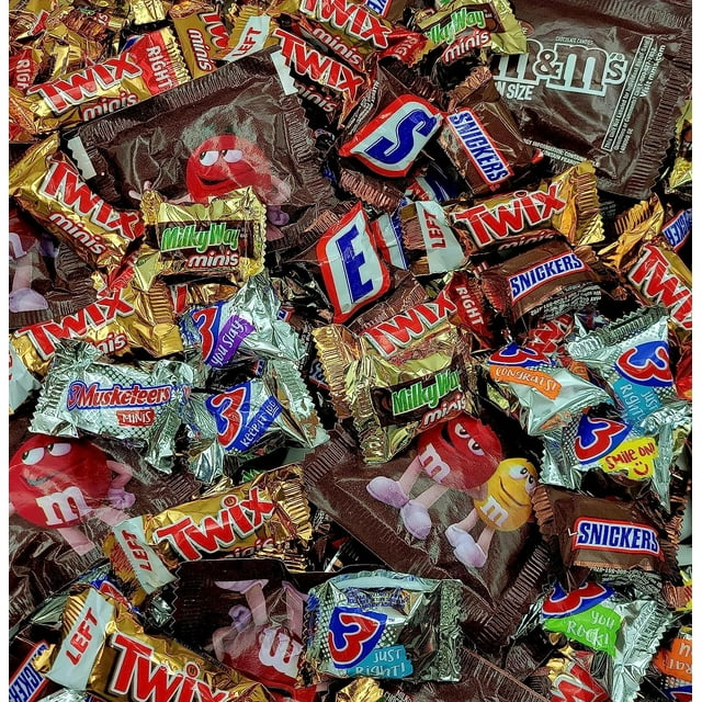 Ultimate Mars Chocolate Candy 100 Pcs. Assortment - Twix, Snickers, 3 Musketeers, Milky Way ...