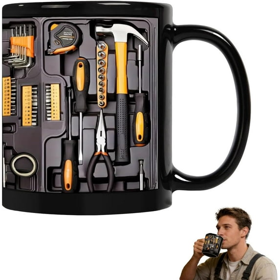 The Ultimate Mechanic's Toolbox Mug, 11oz Ceramic Mechanic Toolbox ...
