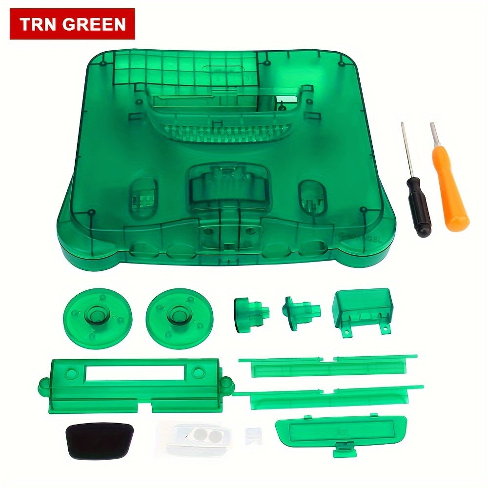 Ultimate N64 Makeover Kit: Transparent Shell, Buttons, Screws - No ...