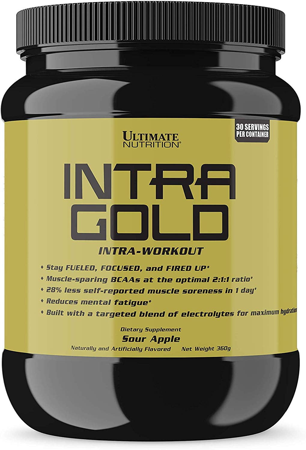 Ultimate Nutrition Intra Gold Intra-workout 30 Servings - Sour Apple ...