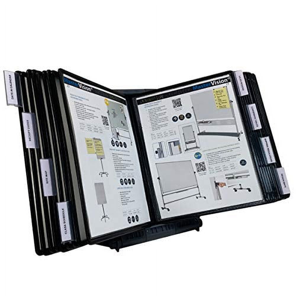 Ultimate Office AdjustaView 20-Pocket Desk Reference Organizer with ...