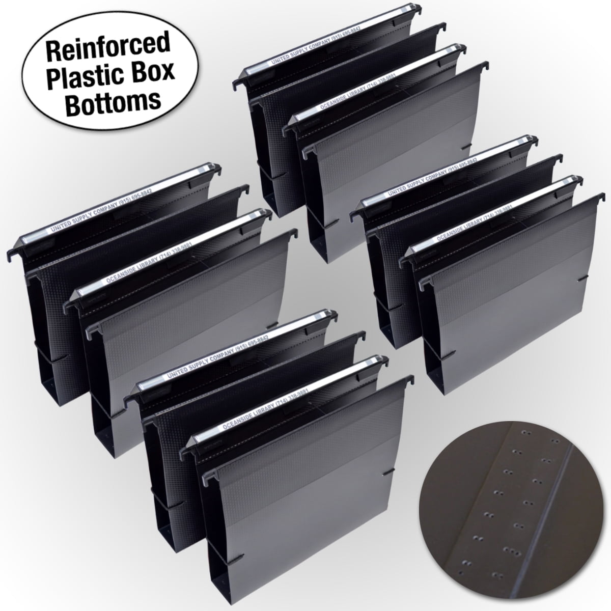 Ultimate Office MagniFile™ Extra-Capacity Hanging File Folders, 2" Box ...