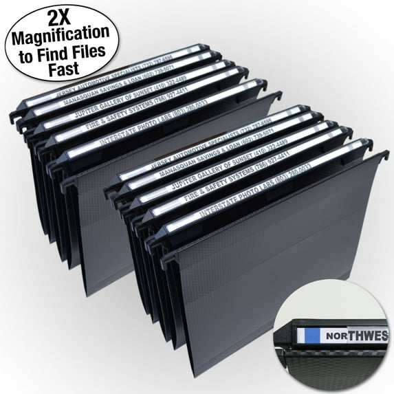 Free Shipping! Ultimate Office MagniFile‚Ñ¢ Black Hanging File Folders ...