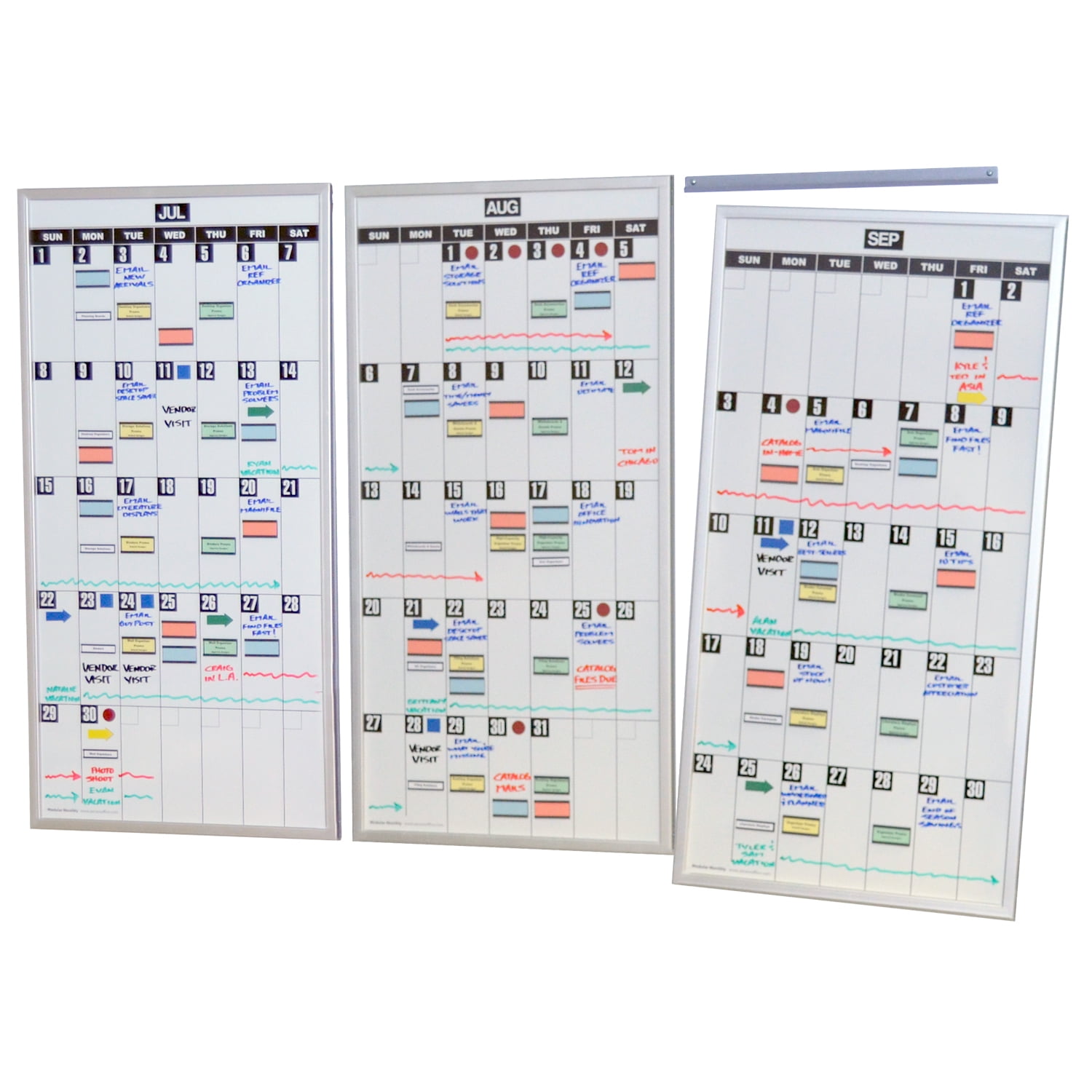 Ultimate Office ModMonthly™ Magnetic, Dry-Erase Planning Calendars (Set ...