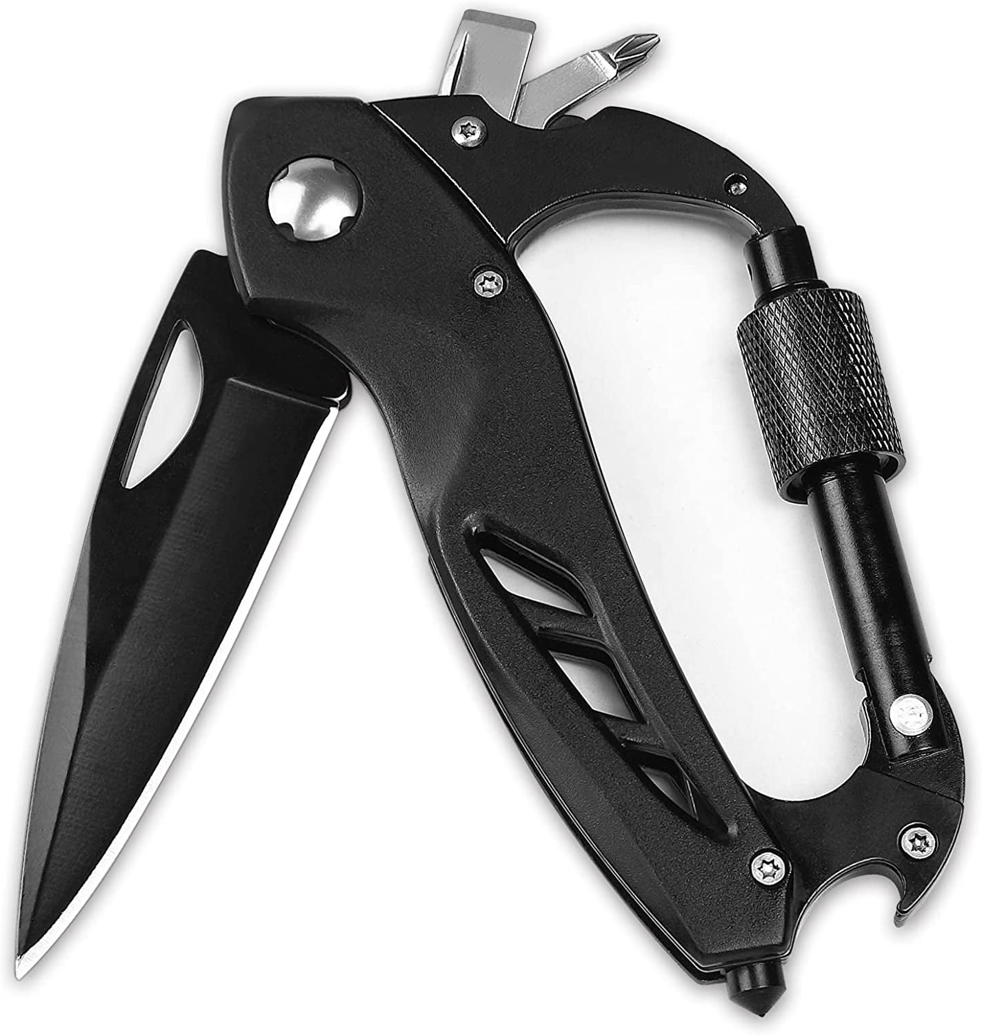The Ultimate Outdoor Survival Gear: Multitool Carabiner with Folding ...
