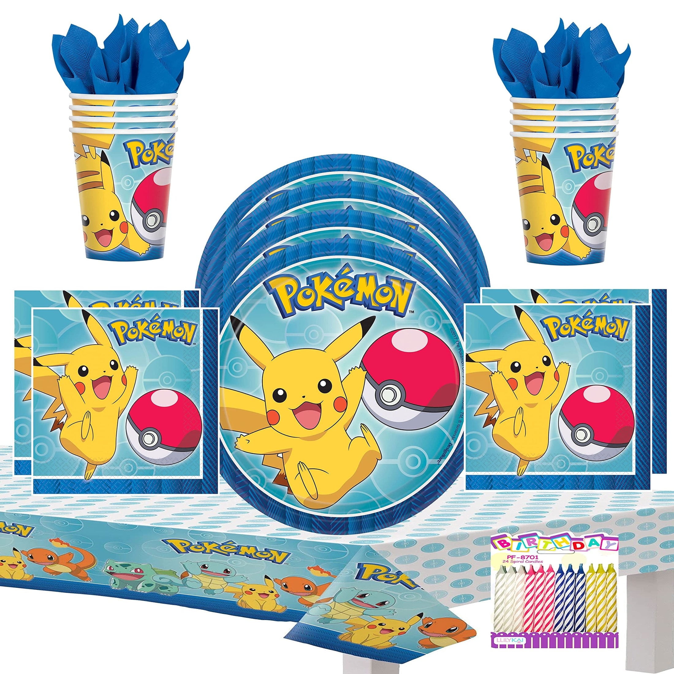Ultimate Party Pack: 16-Person Set with Plates, Napkins, Cups, Table ...