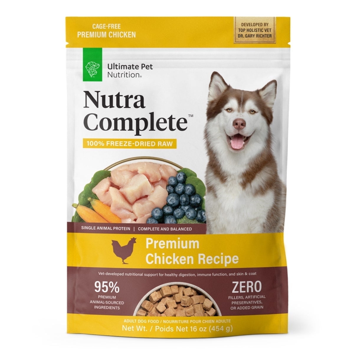 Ultimate Pet Nutrition Nutra Complete Chicken Freeze-Dried Raw Dog Food ...