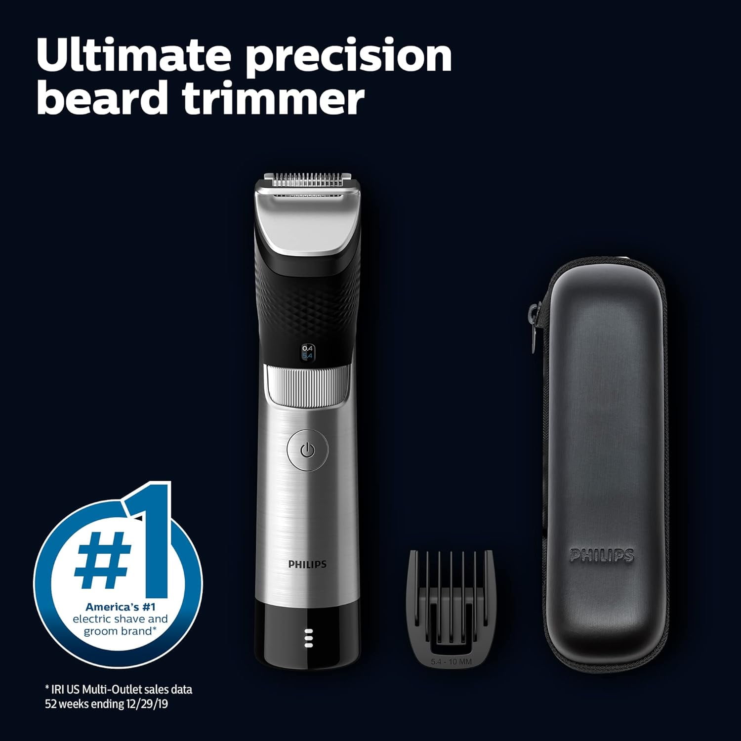 Ultimate Precision Beard and Hair Trimmer with Beard Sense Technology ...