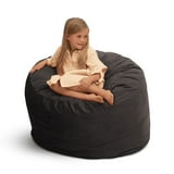 Ultimate Sack 3000: 3ft Grey Suede Bean Bag Chair, Foam-Filled, Machine ...