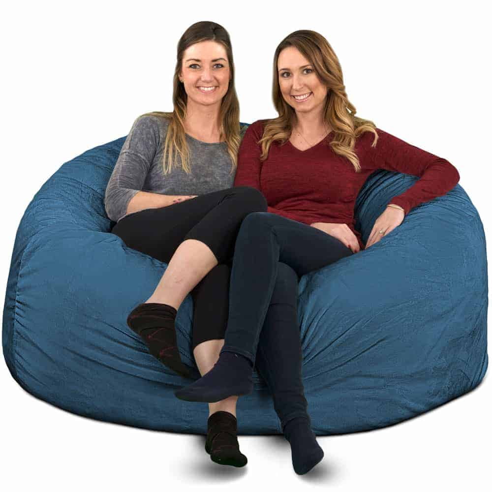 Ultimate Sack 5000: 5ft Big Bean Bag Chair, Cloud Faux Fur, Machine ...