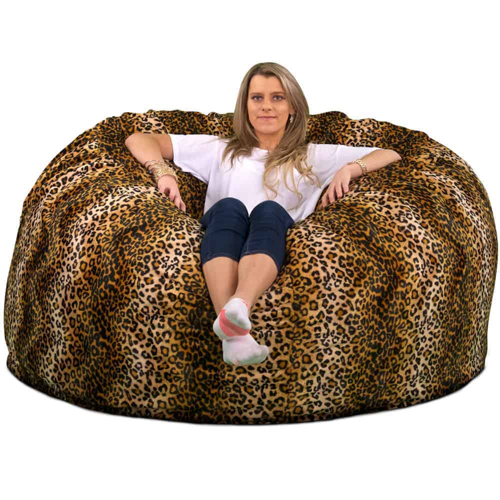 Ultimate Sack Bean Bag Chair w/Foot Stool in Multiple Sizes and Colors ...