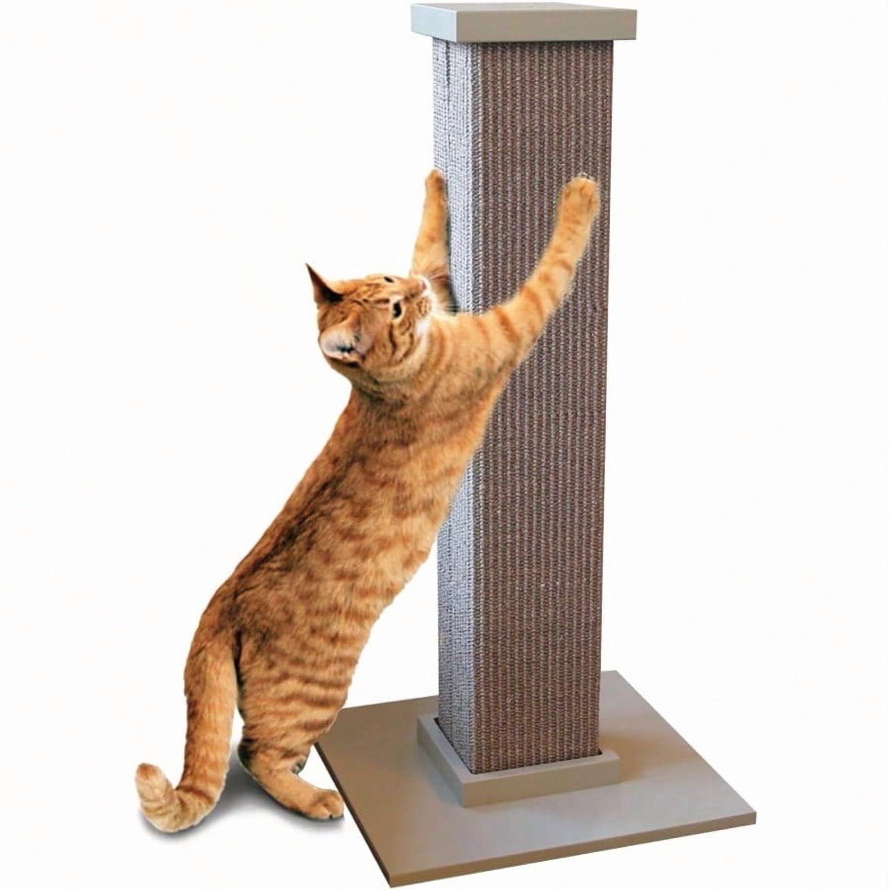 Ultimate Scratching Post Gray Large 32 Inch Tower Sisal Fiber Simple ...