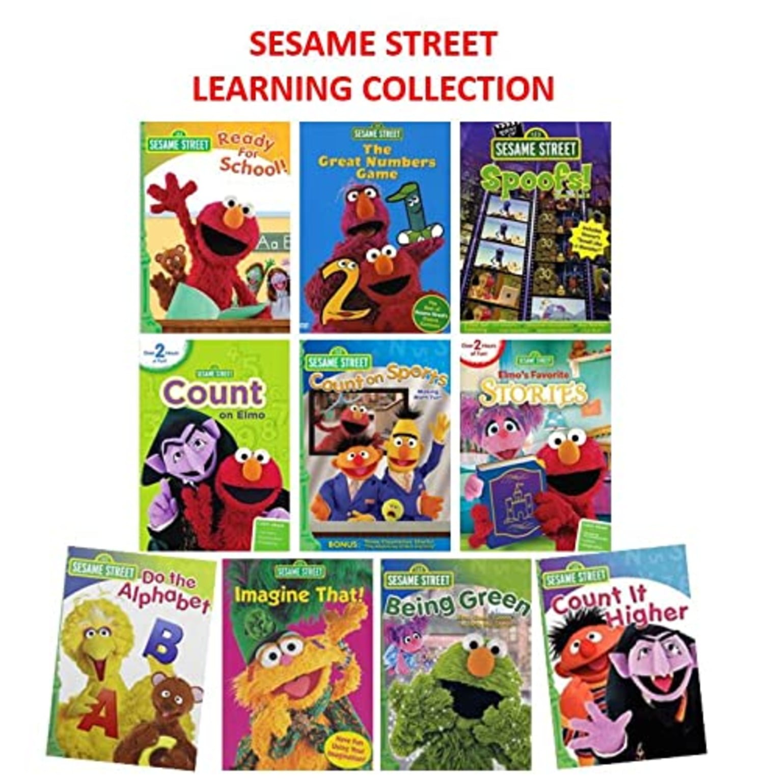 Ultimate Sesame Street Learn DVD Collection # 3: Ready for School ...