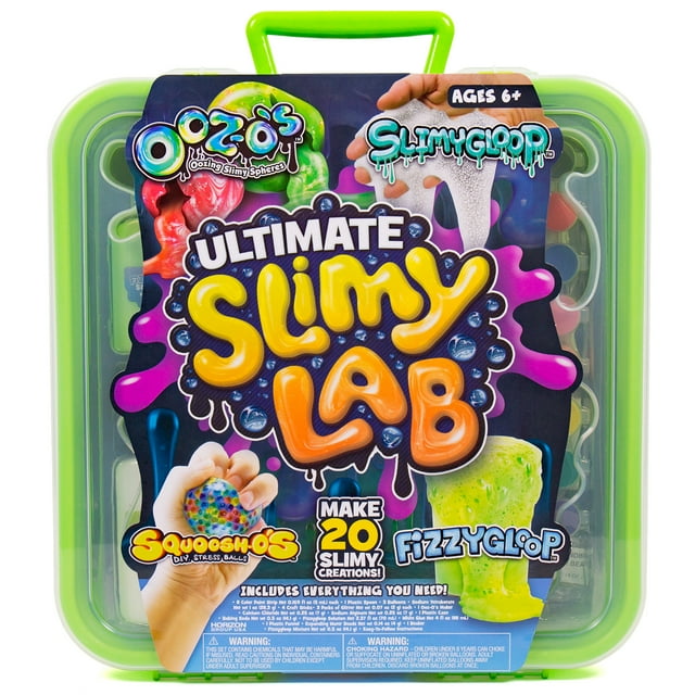 Ultimate Slimy Lab, SLIMYGLOOP, Fizzygloop, SQUOOSH-O's, OOZ-O's, 6 ...