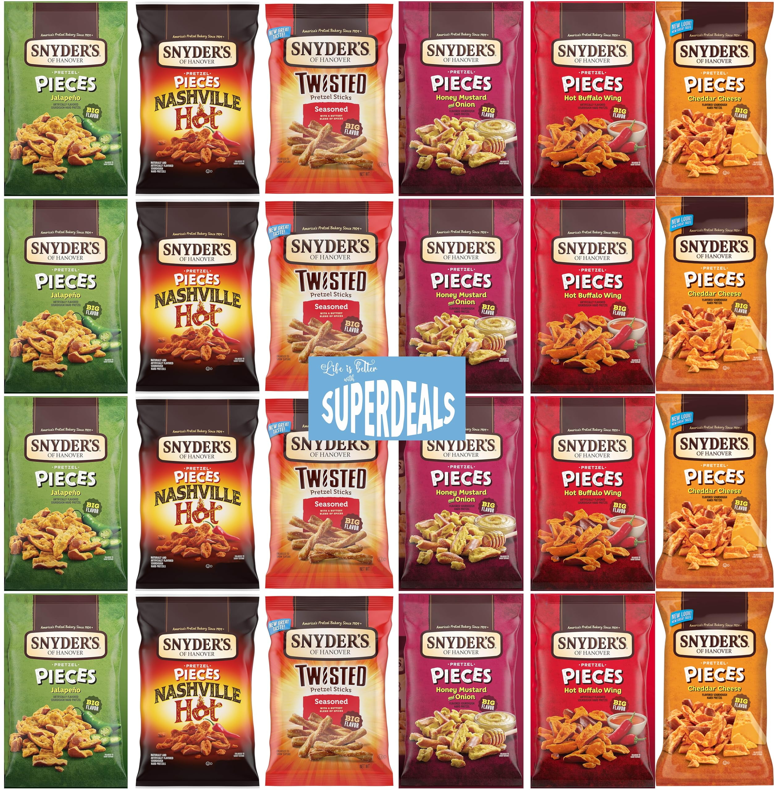 Ultimate Snyders Bundle Package, Value Pack Bundled by SUPERDEALS, Pack ...
