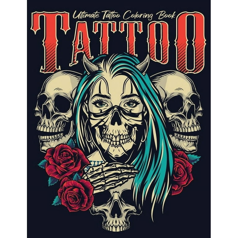 coloring pages of hearts and skulls