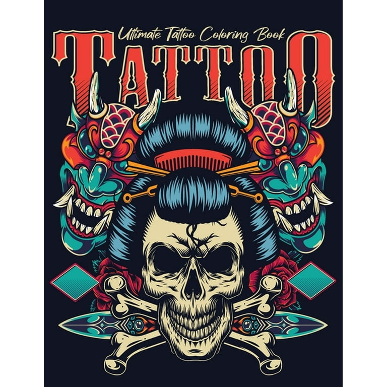 skulls and hearts coloring pages