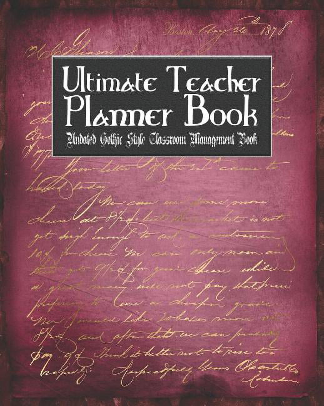 Ultimate Teacher Planner Book Undated Gothic Style Classroom Management ...