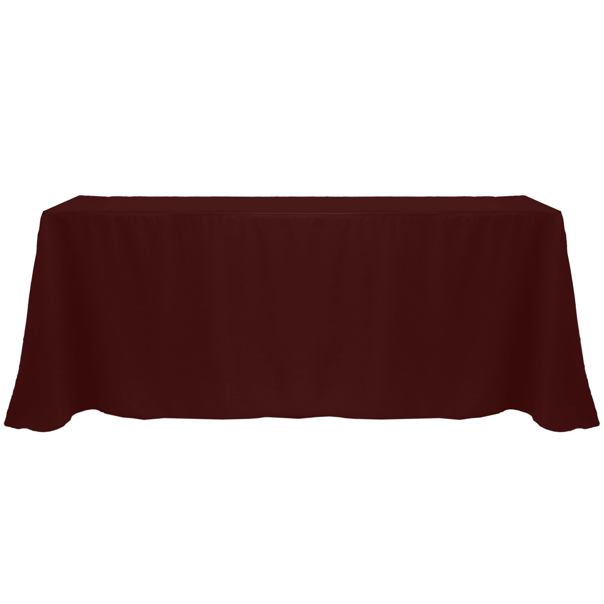 Ultimate Textile (10 Pack) 108 x 132-Inch Rectangular Polyester Linen Tablecloth with Rounded ...