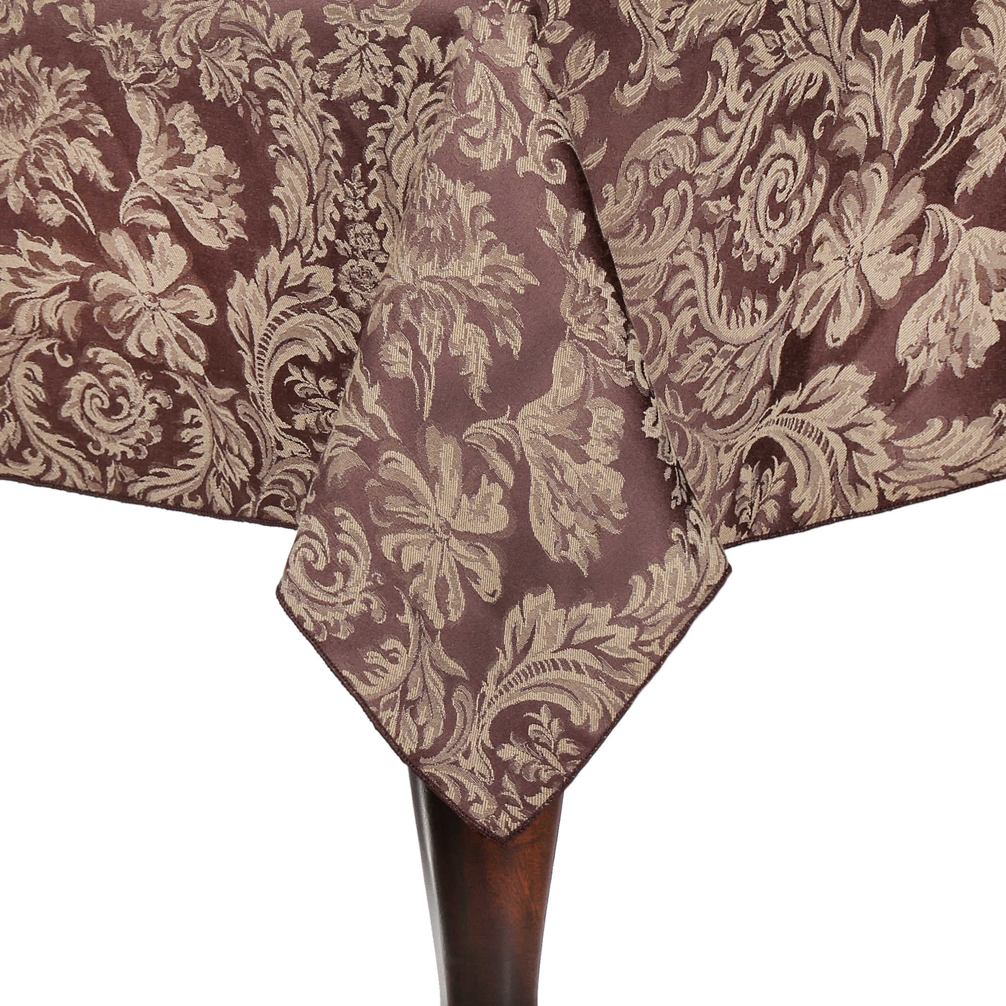 Ultimate Textile (10 Pack) Damask Miranda 52 x 70-Inch Oval Tablecloth ...