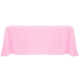 Ultimate Textile (2 Pack) 90 x 132-inch Rectangular Polyester Linen Tablecloth with Rounded ...