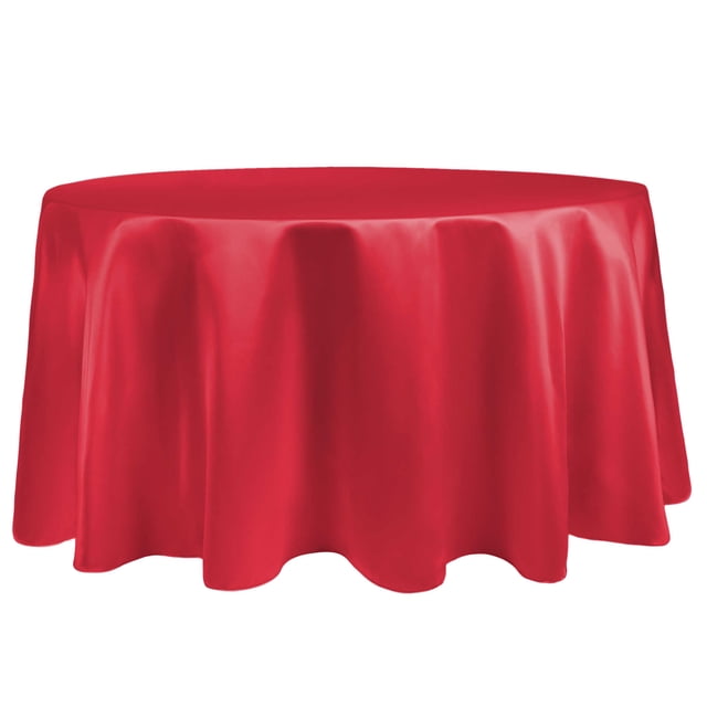 Ultimate Textile (5 Pack) Satin 72-Inch Round Tablecloth - for Wedding ...