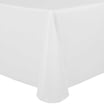 Ultimate Textile Polyester Linen Tablecloth, White, 108 x 132-Inch ...