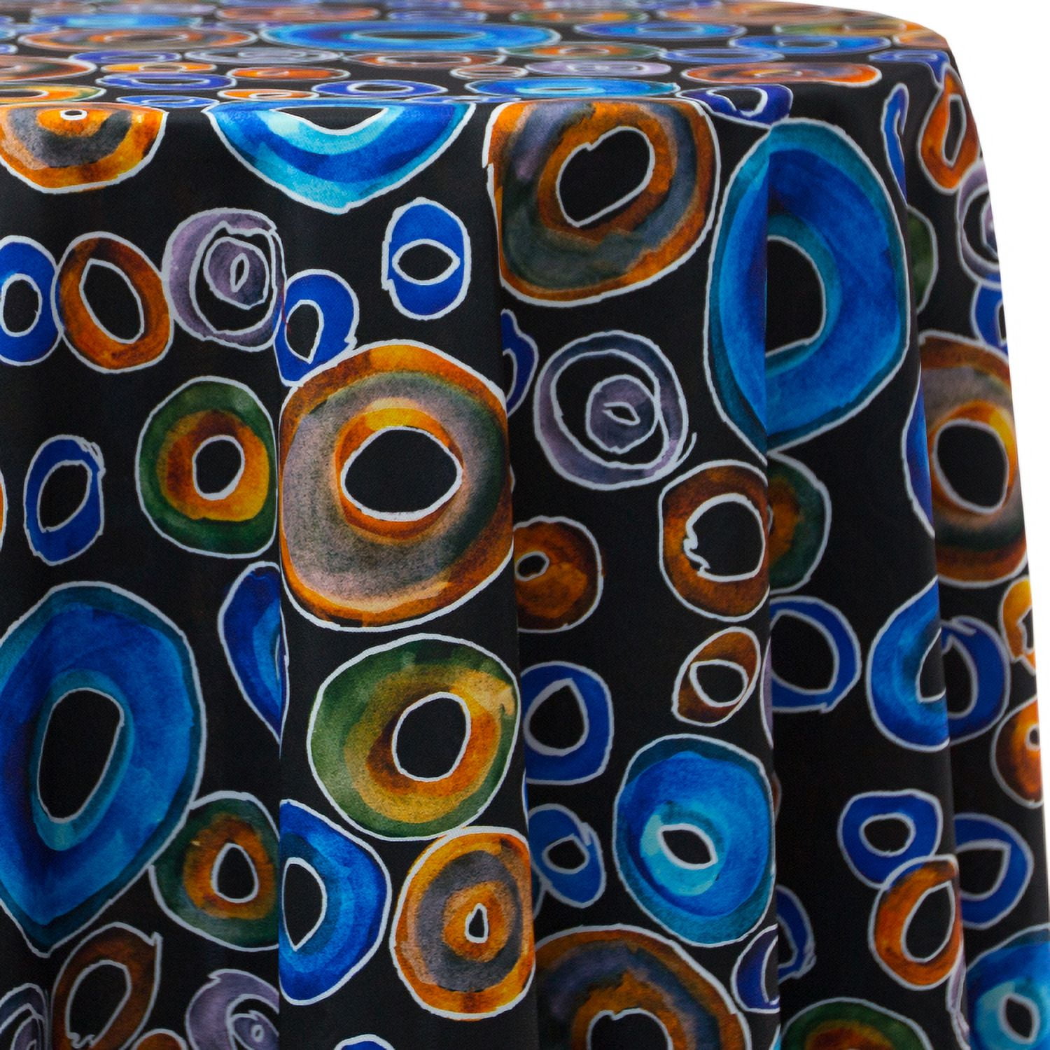 Ultimate Textile Roundabout 72-Inch Round Tablecloth - Walmart.com