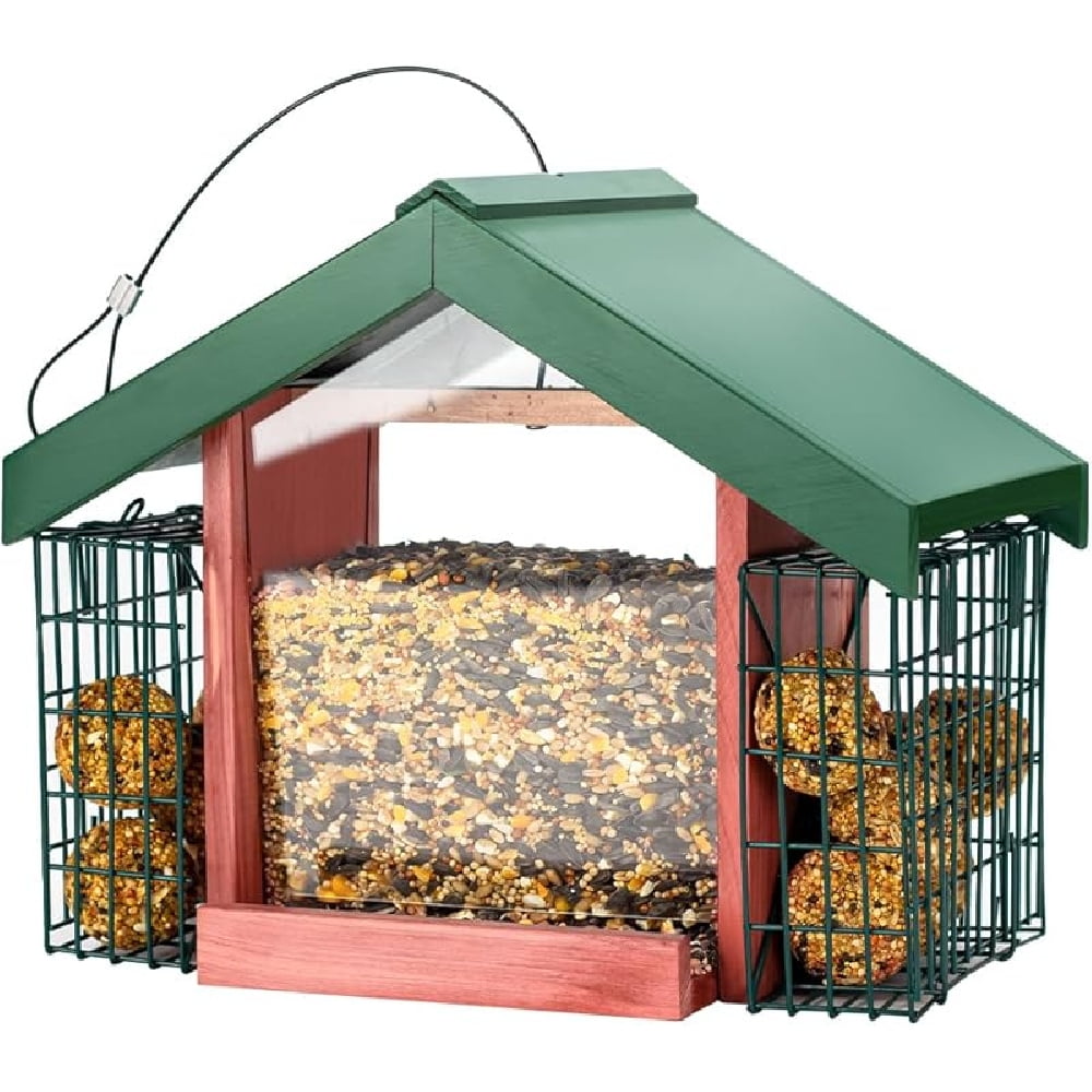 Ultimate USA Cedar Bird Feeder Wildbird Essentials Handmade Wooden ...