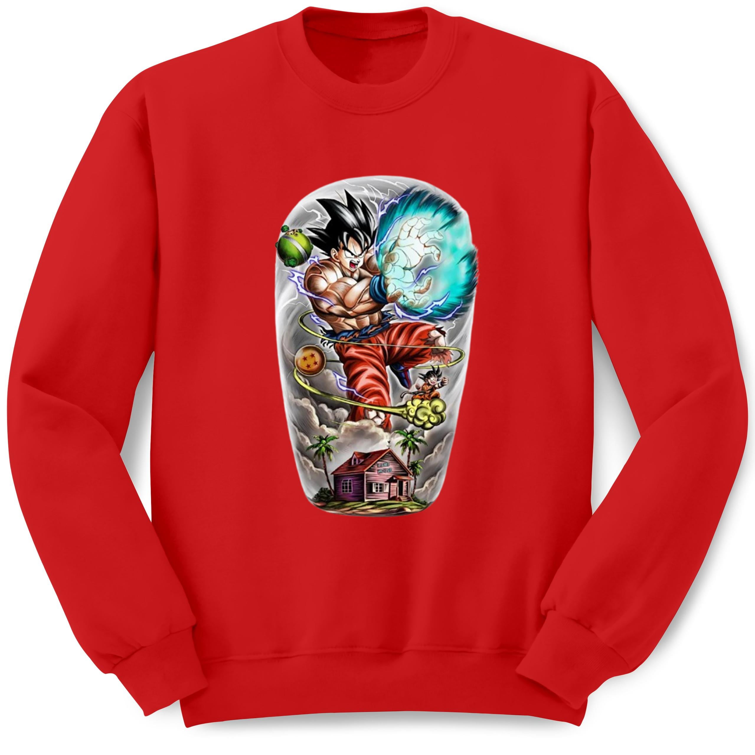 Ultimate Warrior Power Anime Shirt, Goku Kamehameha Sweatshirt, Dragon ...