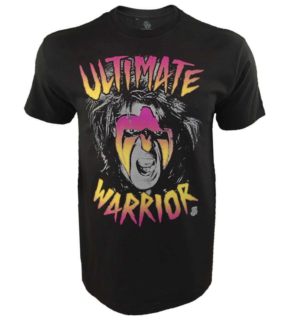 Ultimate Warrior Scream WWE Mens Black T-shirt M - Walmart.com