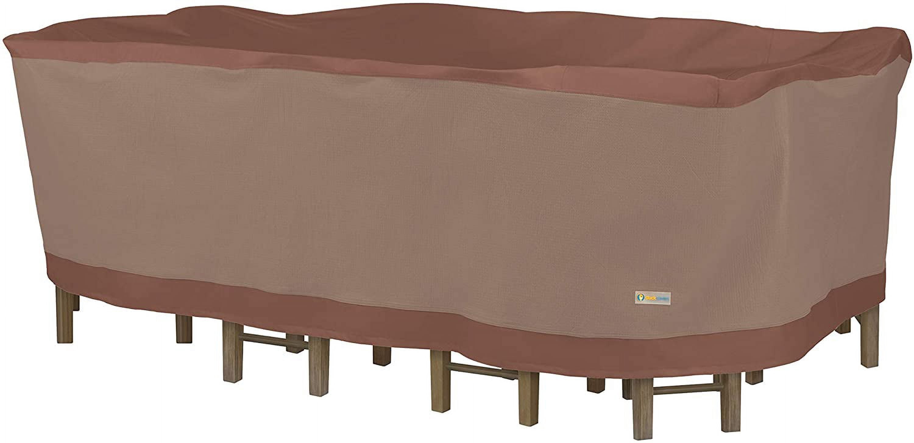 Ultimate Waterproof Rectangular/Oval Patio Table with Chairs Cover, 125 ...