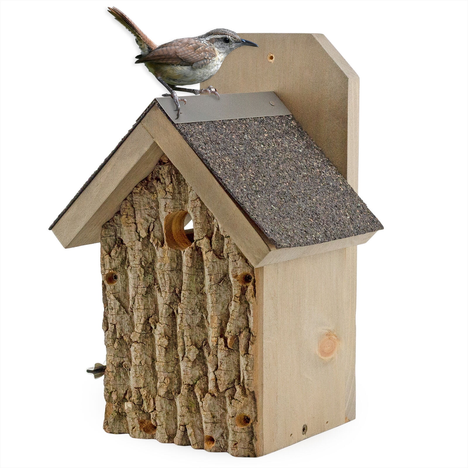 Ultimate Wren and Chickadee Birdhouse; Rustic Handmade Small Bird ...