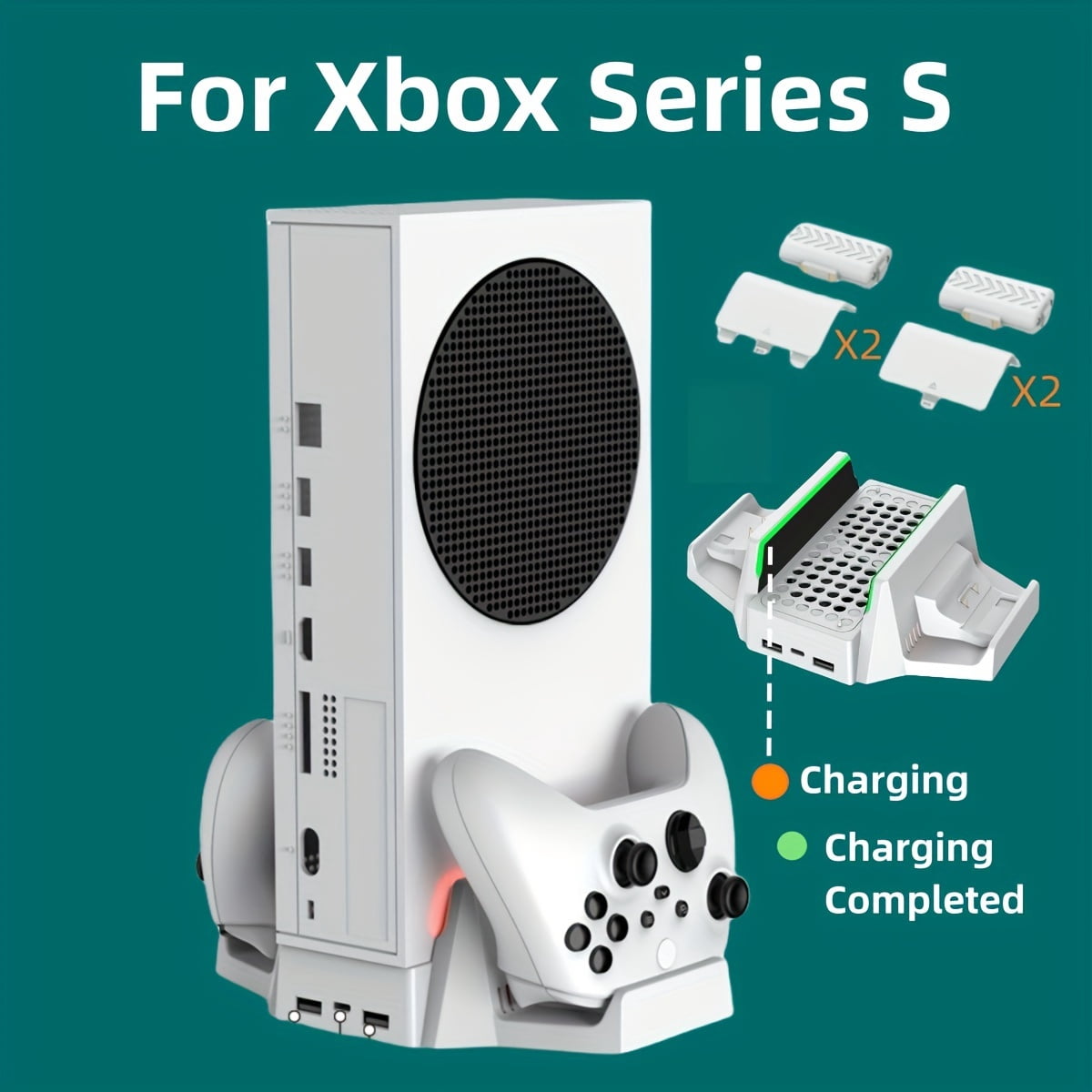 Ultimate Xbox Series S Cooling Station: Dual Fans, LED Lights ...