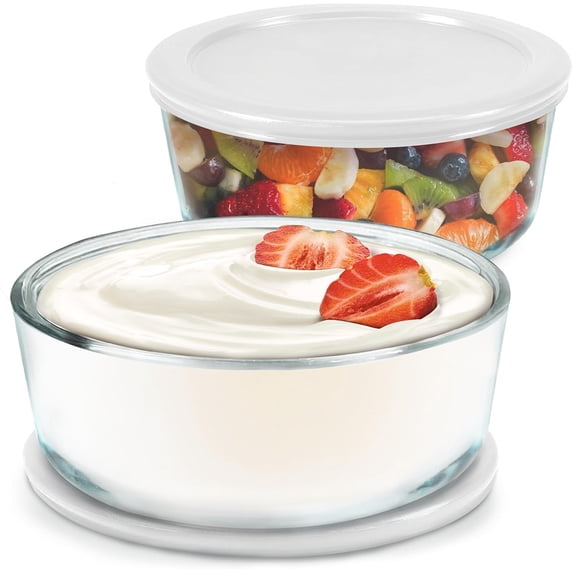Ultimate Yogurt Containers 2 Pack - Make More Yogurt with 1-Quart Glass ...